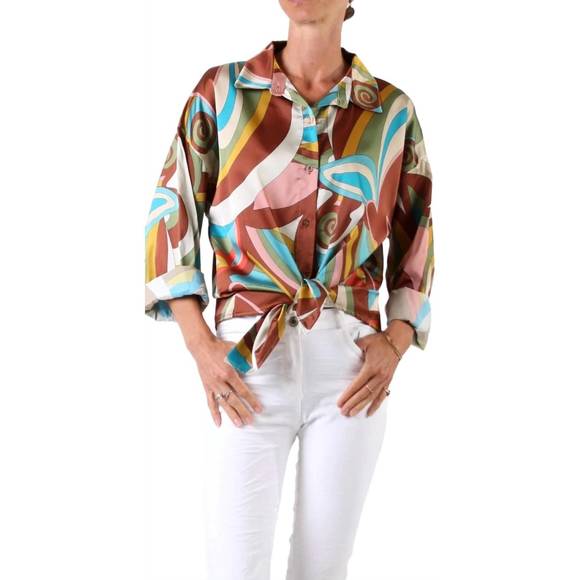 Gigi Moda | Tops | New Gigi Moda Disco Tecca Satin Button Down Shirt In ...